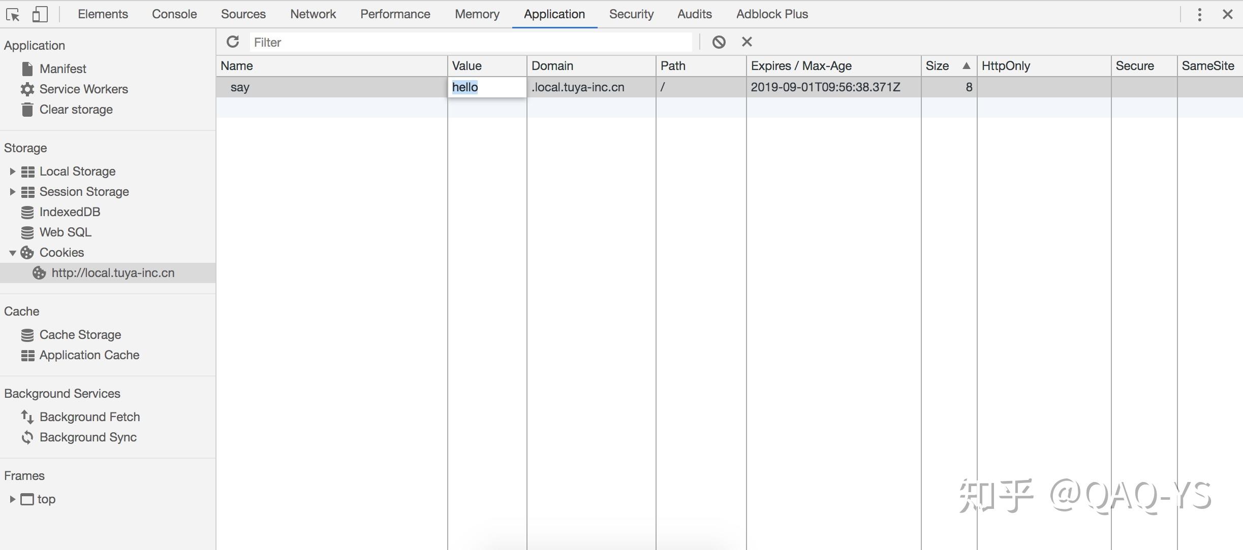 使用 chrome-devtools Application 面板 - 知乎