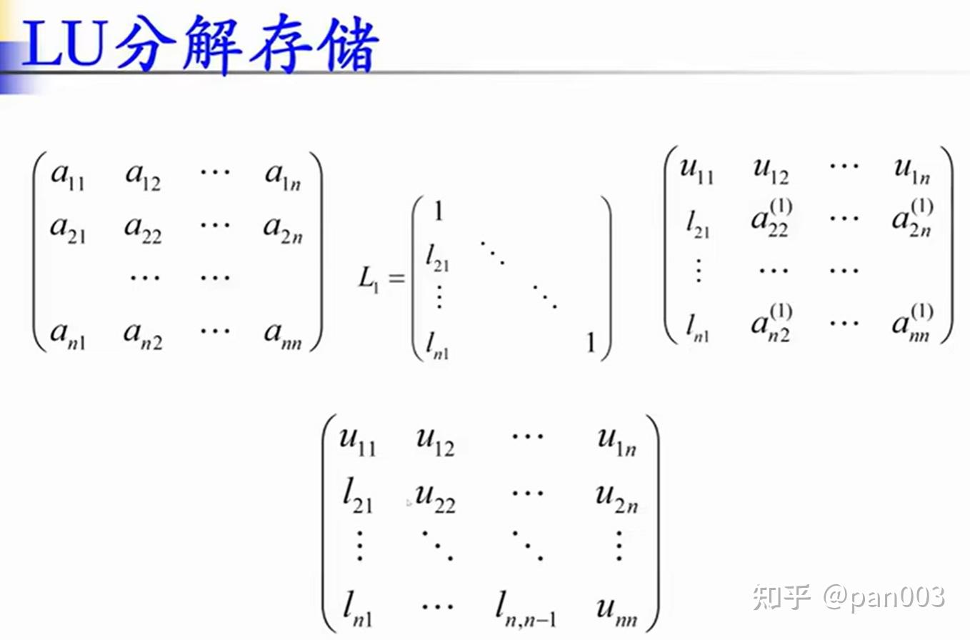 高斯消元 vs LU 分解 - 知乎