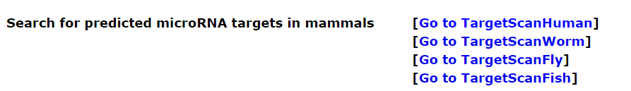 TargetScan：miRNA靶基因数据库 - 知乎