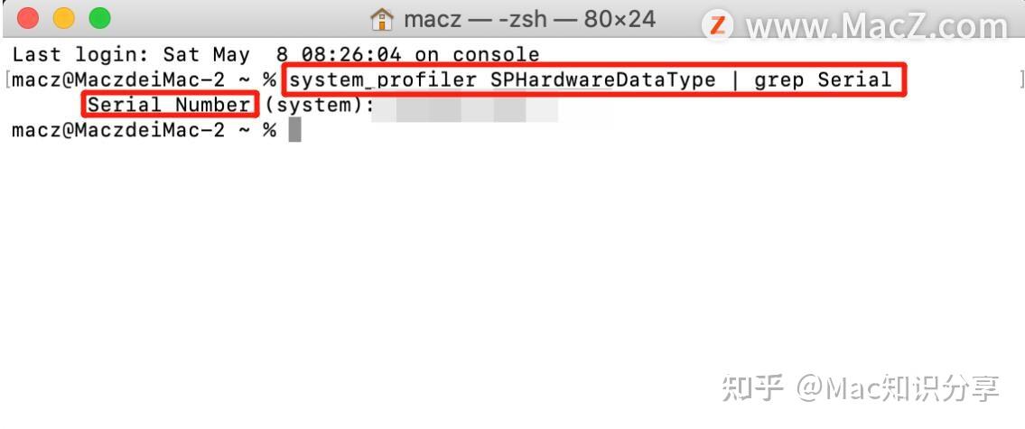 查找Mac序列号的9种方法 - 知乎