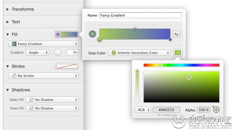 PaintCode Mac使用教程：如何使用渐变色 - 知乎