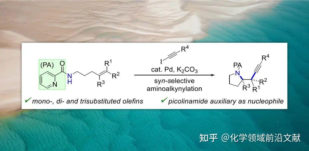 Angew：2-吡啶甲酰胺导向的钯催化烯烃顺式氨炔基化反应 - 知乎
