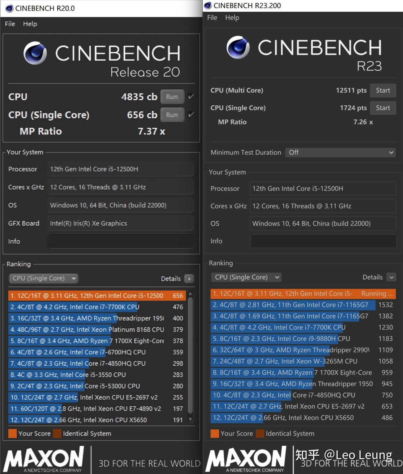 英特尔 i5-12500H 性能怎么样？ - 知乎