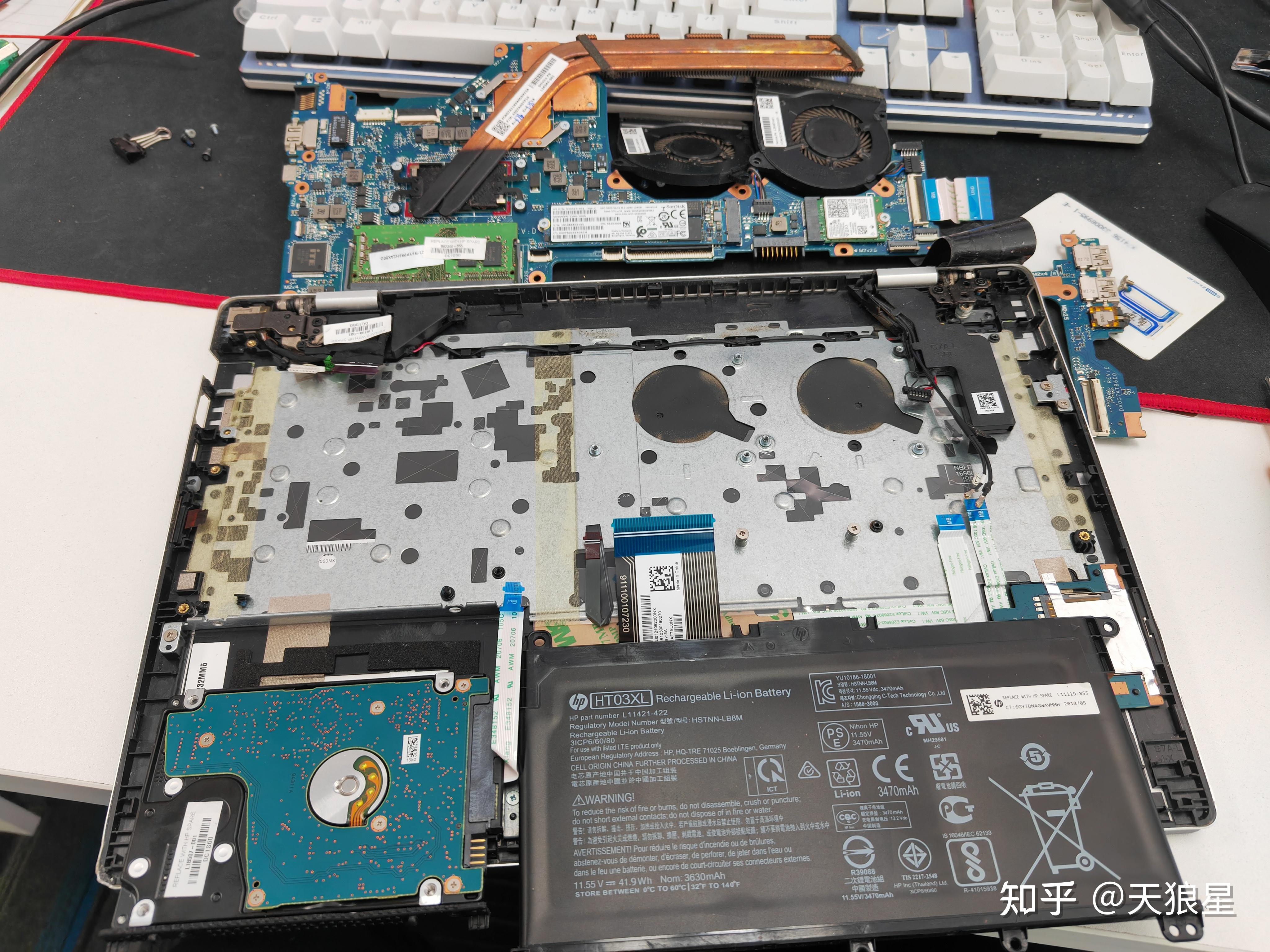 惠普HP Pavilion Laptop Model 14-ce0027TX拆机 - 知乎