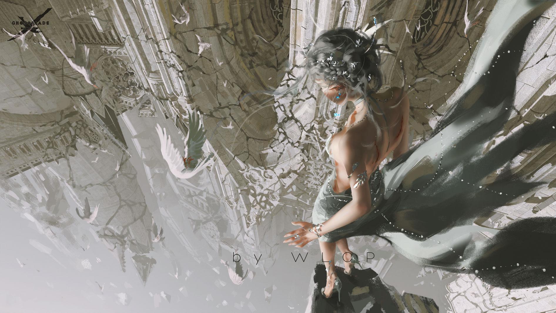 我喜欢的-鬼刀WLOP最新全面屏电脑、手机壁纸&头像无水印-Xilixili猫不语 - 知乎