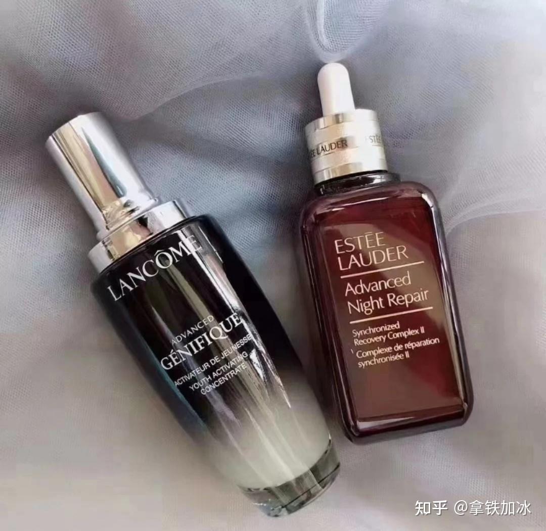 雅诗兰黛小棕瓶”和 兰蔻小黑瓶”哪个好？原来它们区别这么大 知乎