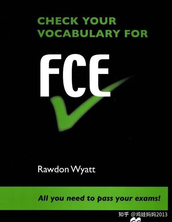 剑桥英语FCE英语词汇能力自测训练手册《Check Your English Vocabulary for FCE+》 - 知乎