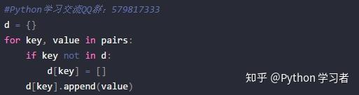 Python实现一个键对应多个值的字典(multidict） - 知乎