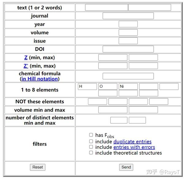 Crystallography Open Database COD 查询结构并获得cif文件的简单方法 - 知乎
