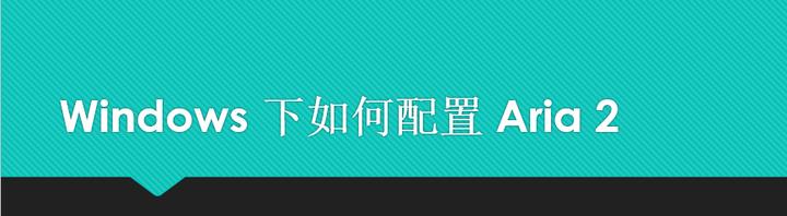 Windows下Aria2的配置和IDM的使用 - 知乎