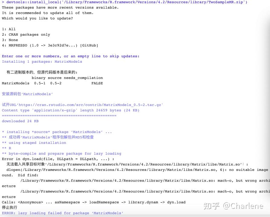 记录（Mac版）R语言安装TwoSampleMR的过程 - 知乎