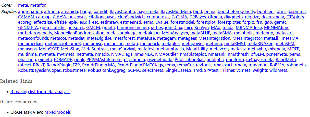 CRAN Task Views 帮助查找需要的R包 - 知乎