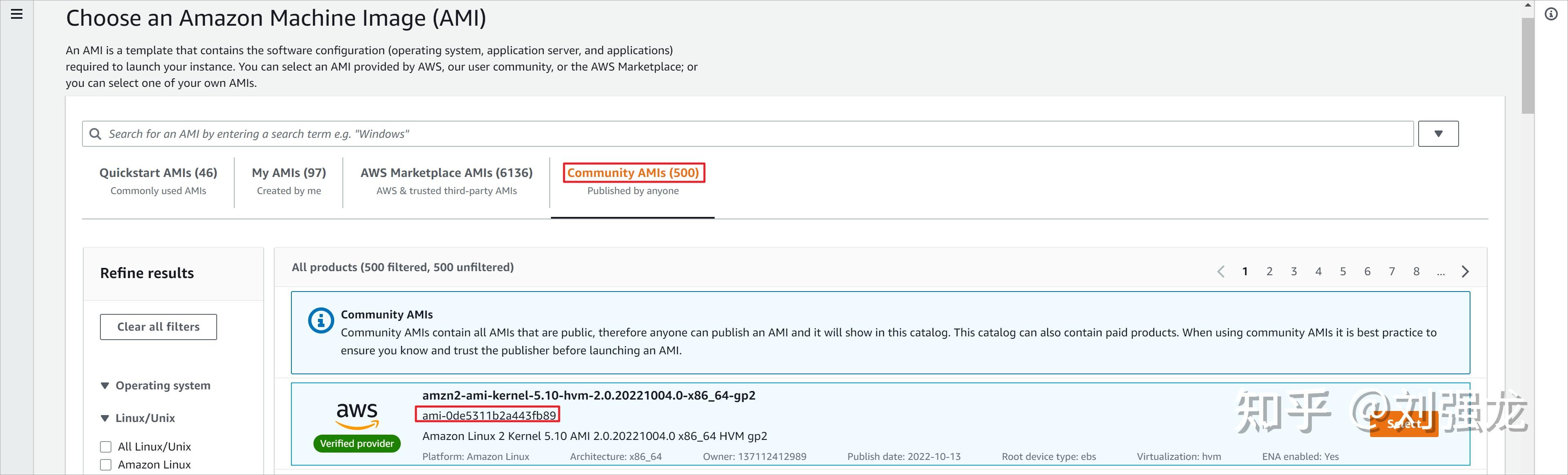 AWS 如何查找EC2实例特定版本的AMI ID - 知乎