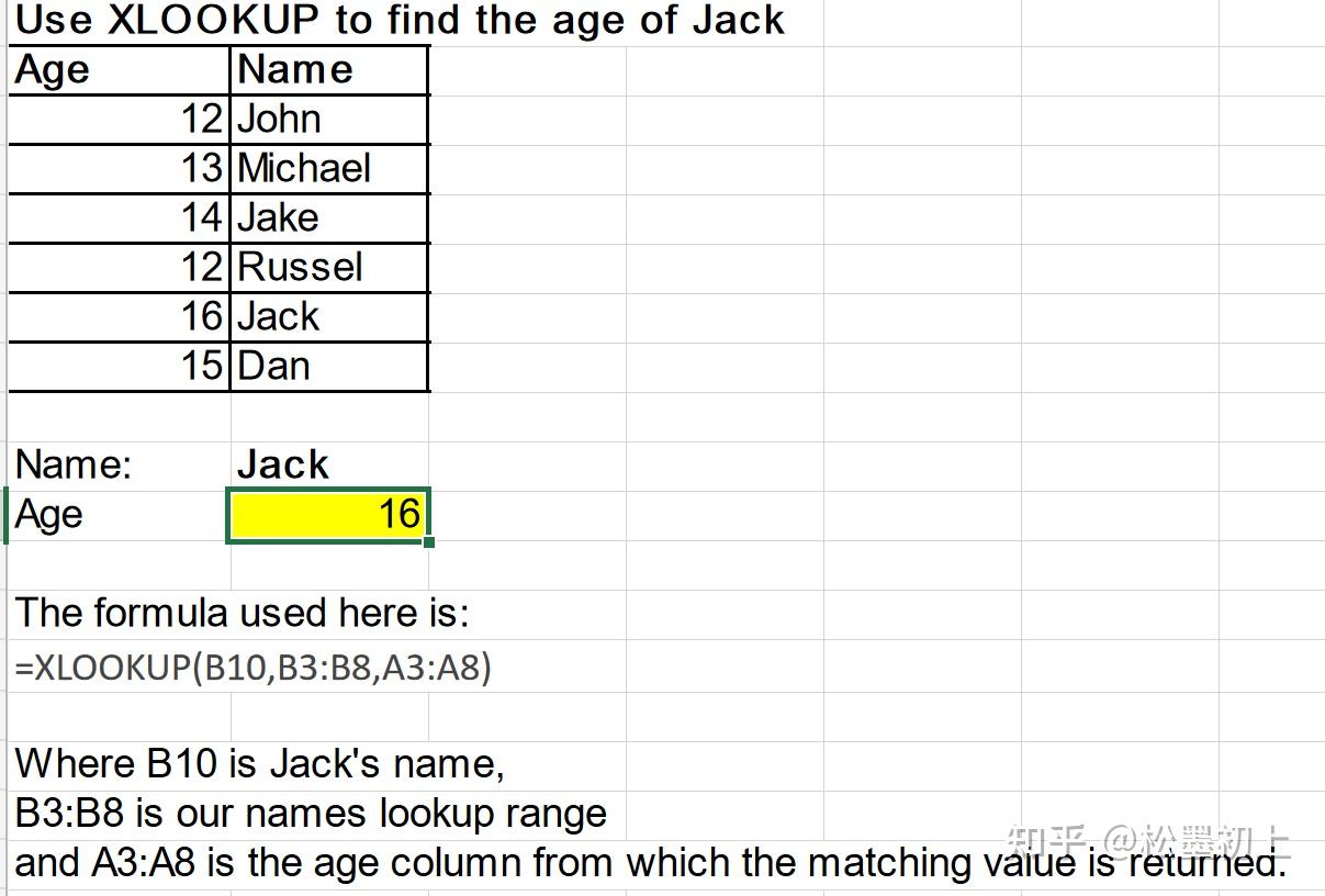 EXCEL 查找函数 VLOOKUP & XLOOKUP & INDEX MATCH - 知乎