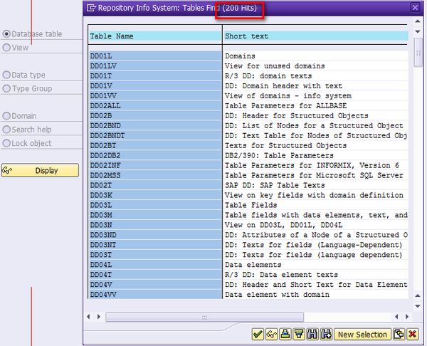 SAP ABAP checktable 