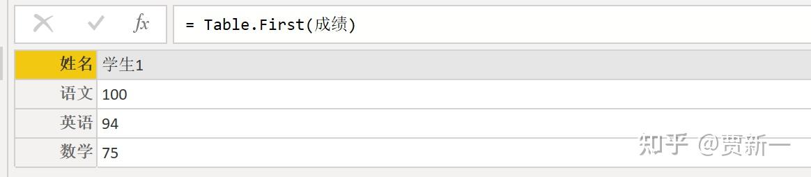 【powerquery】m函数 Tablefirst系列 知乎