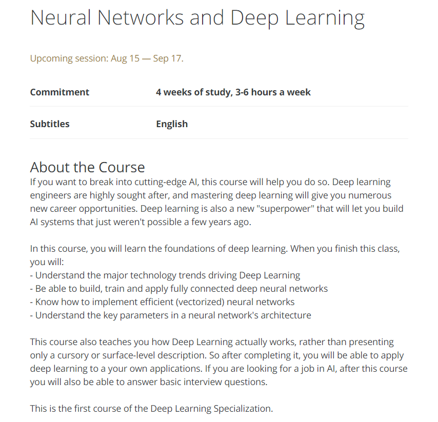 Deep Learning Specialization 知乎