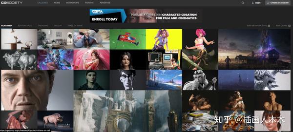 推荐一些好用的CG绘画的网站，平时多逛逛这些地方可以增加自己绘画的灵感 - 知乎