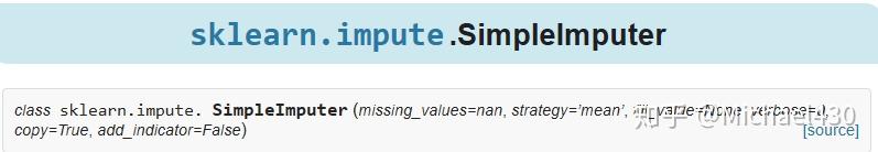 每天一点sklearn之SimpleImputer（9.19） - 知乎