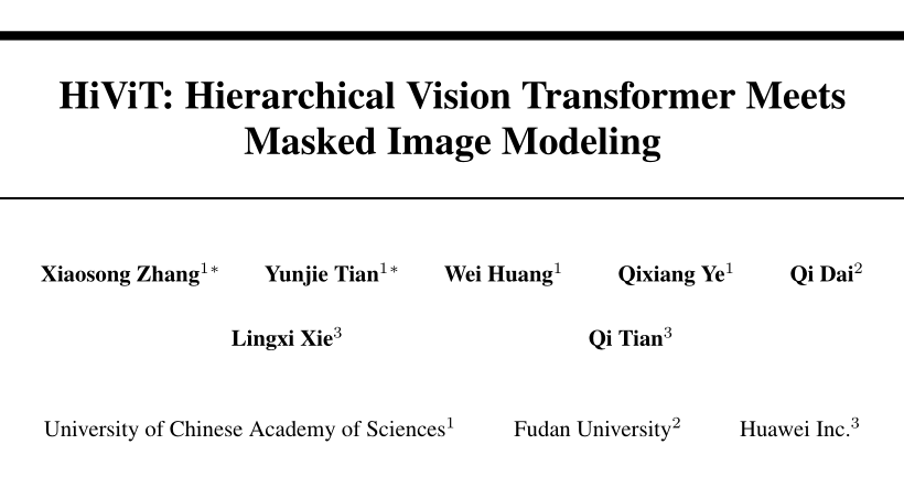 兼具Swin和ViT的优势！可用于MAE预训练的超简单层次Transformer结构 - 知乎