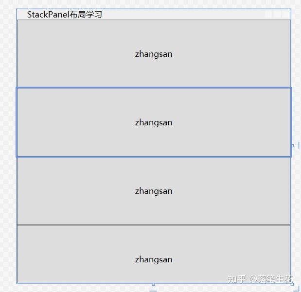 WPF布局控件之StackPanel布局 - 知乎