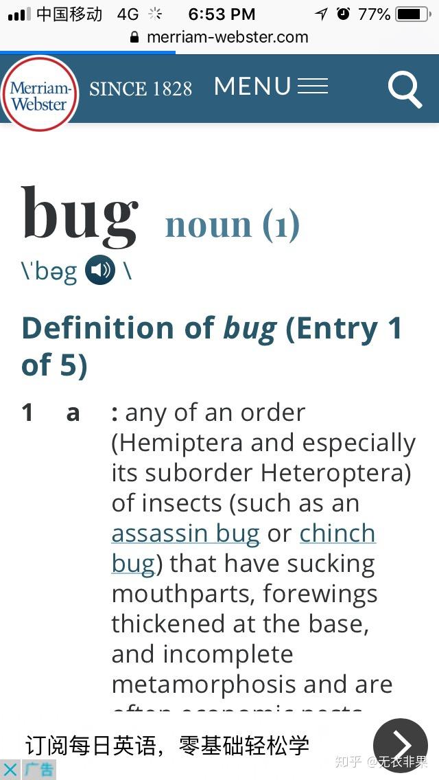 bug怎么念？ - 知乎