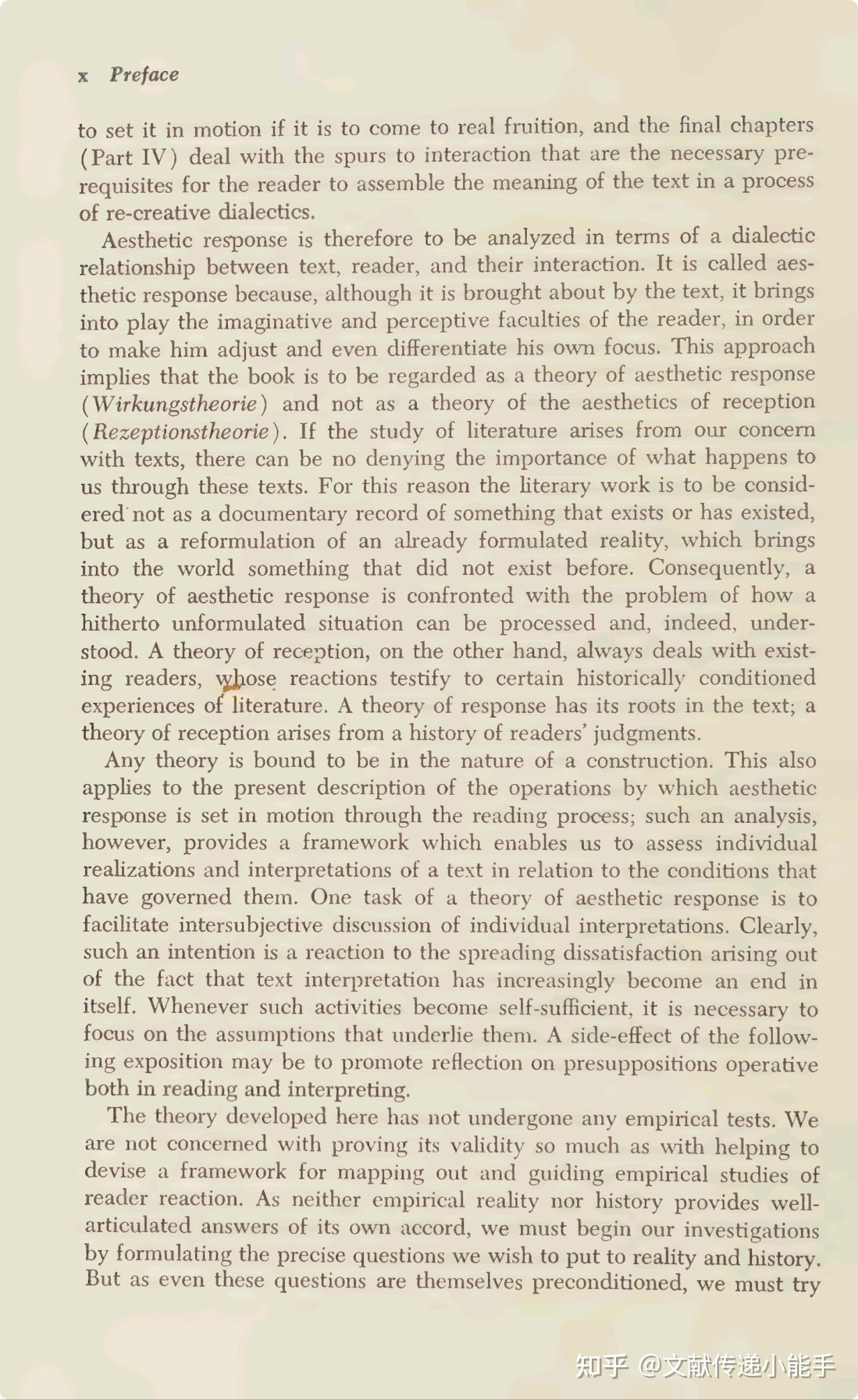 The act of reading:a theory of aesthetic response by Iser, Wolfgang ...