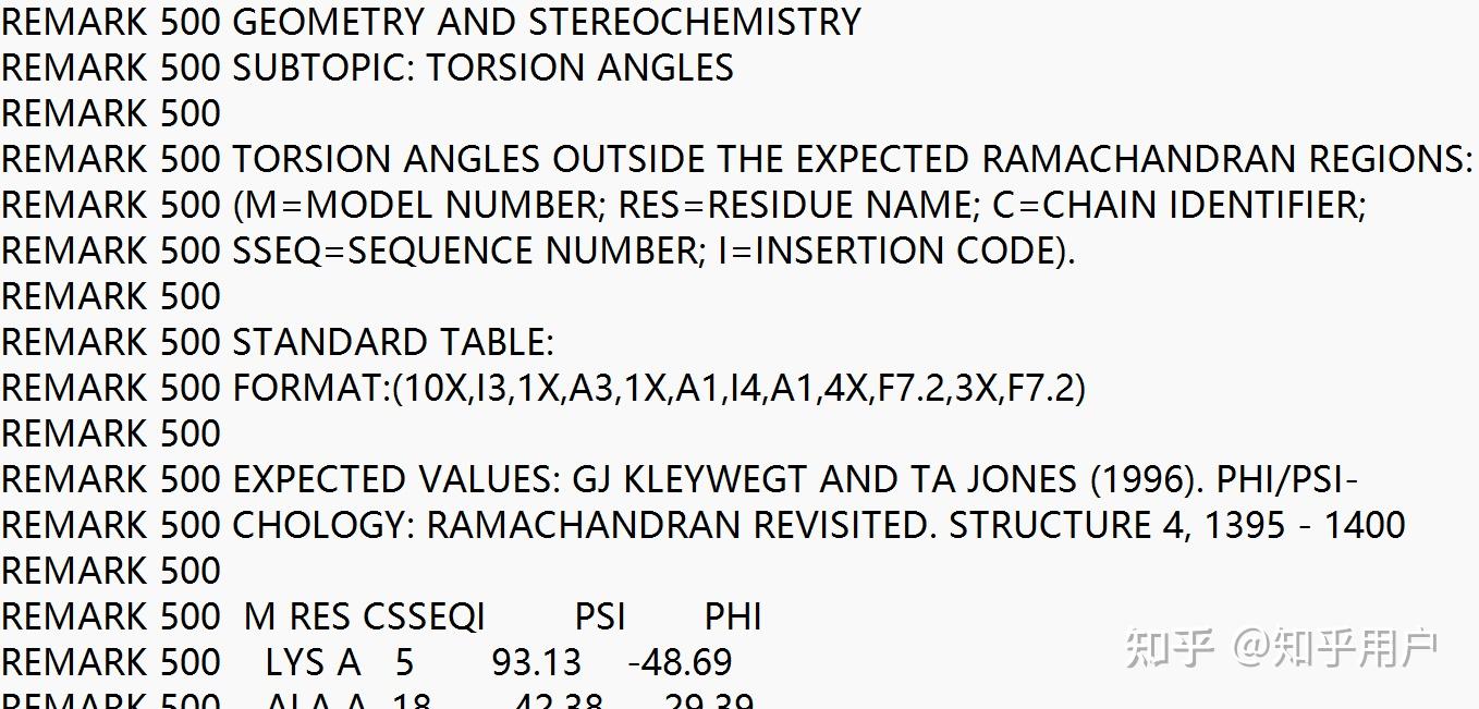 蛋白质PDB文件解读 - 知乎