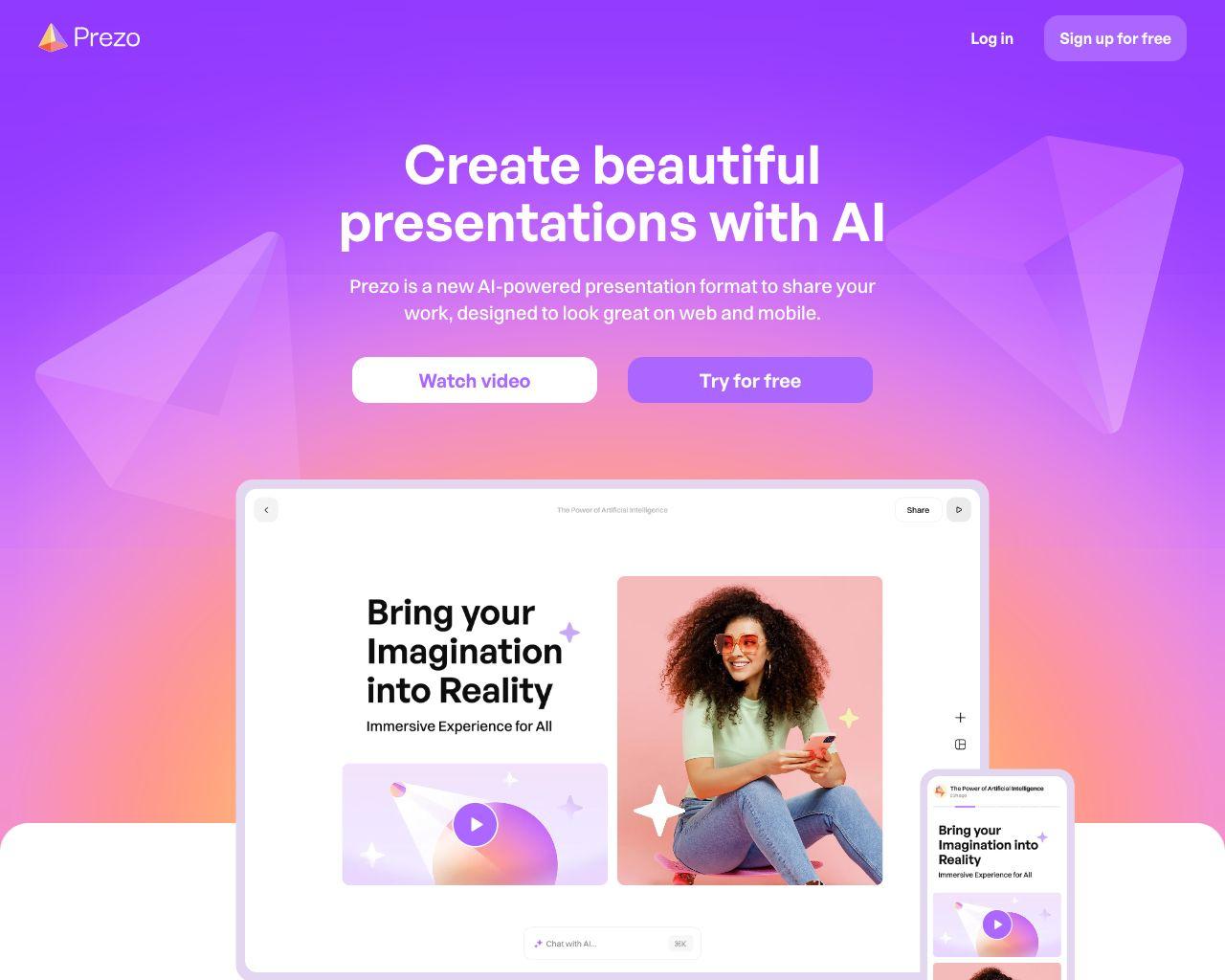 2款AIPPT神器——Prezo、轻竹办公PPT - 知乎