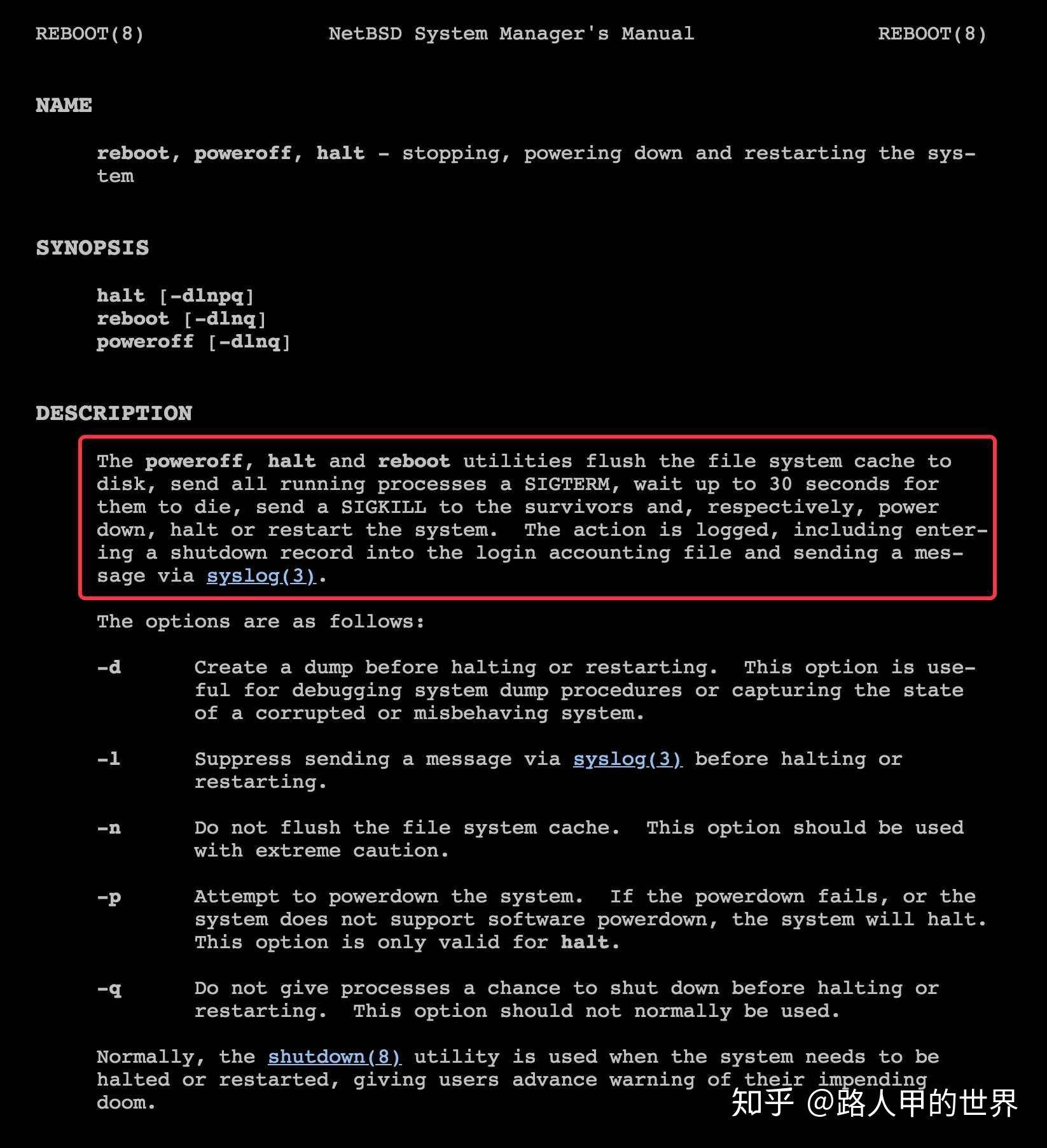 纵观操作系统历史,探索shutdown、poweroff、halt与reboot的前世今生 - 知乎 纵观操作系统历史,探索shutdown、poweroff、halt与reboot的前世今生 - 知乎