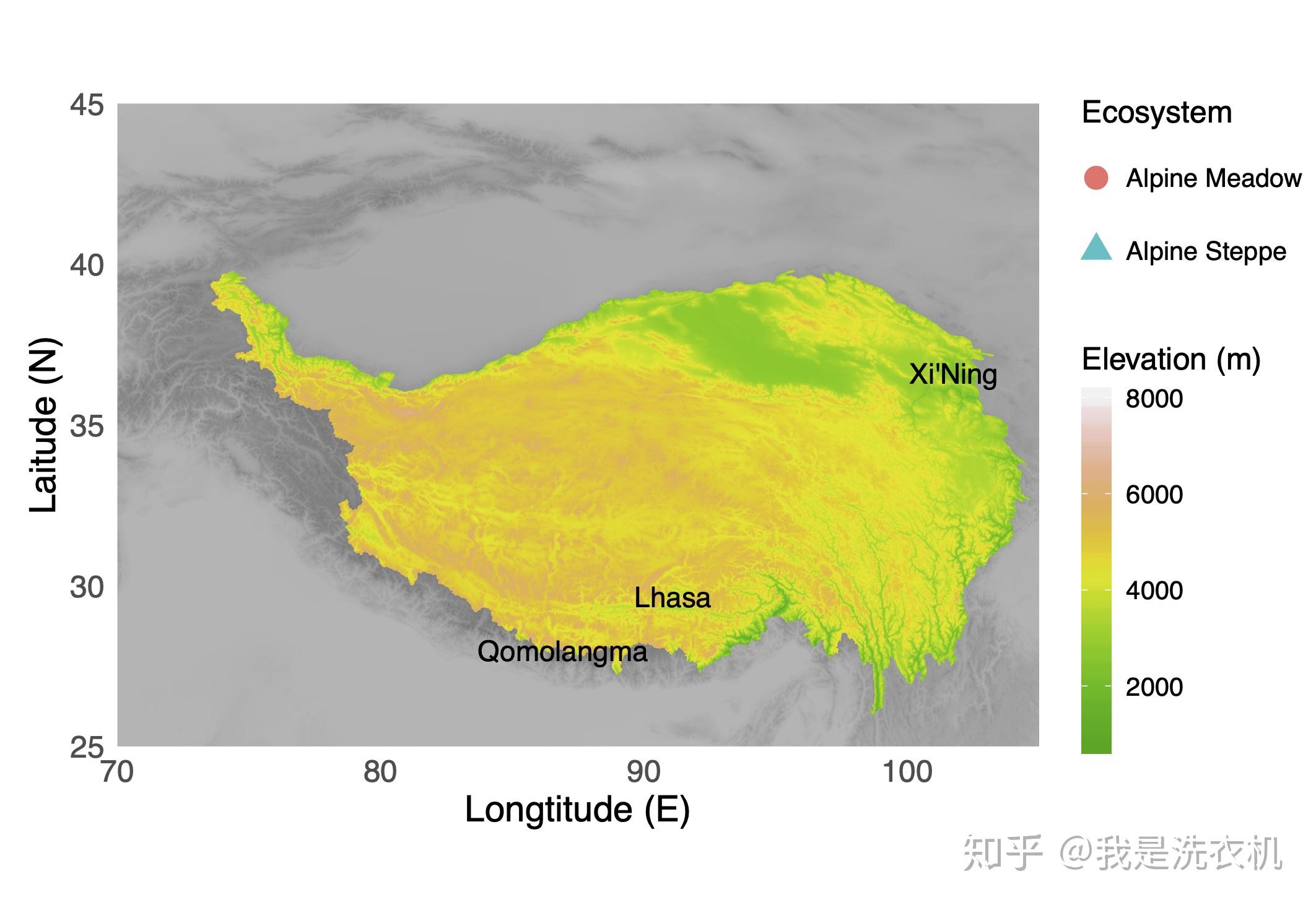 R for Everything: ggplot2 绘制 RasterLayer 地图 - 知乎