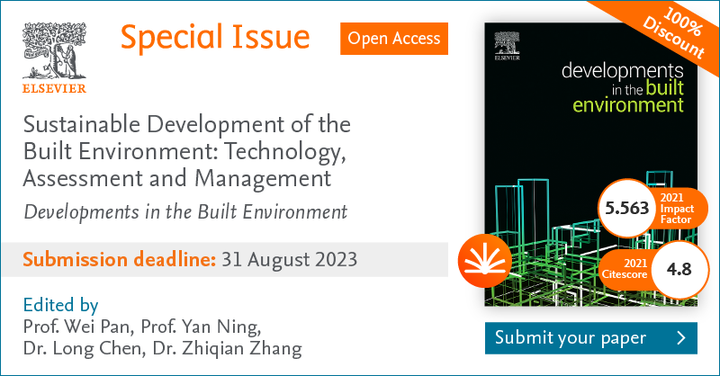 专题征稿｜DIBE：建筑环境的可持续发展——技术、评估和管理 - 知乎
