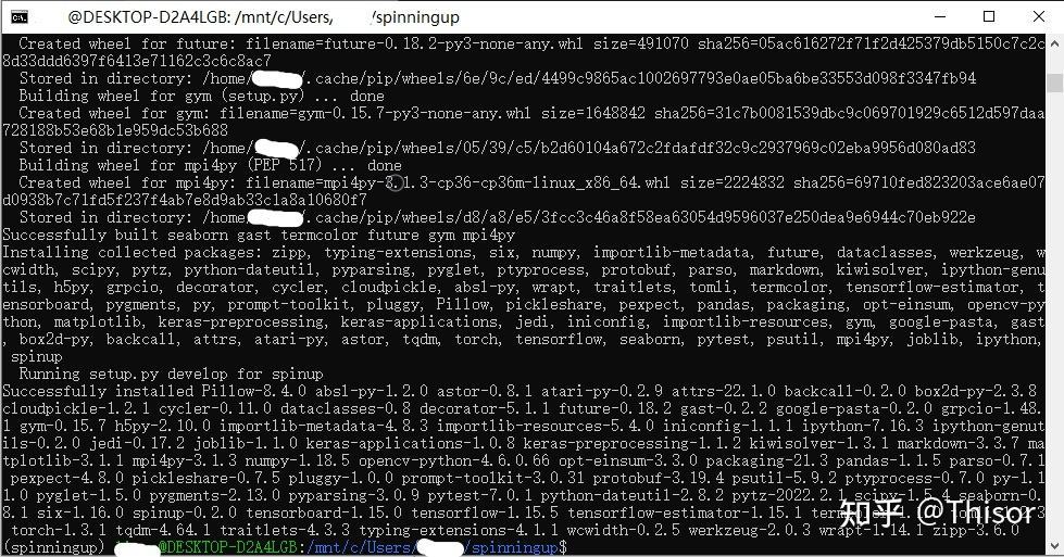 [强化学习] 一步步教你如何在Windows 10上运行OpenAI Spinning Up - 知乎