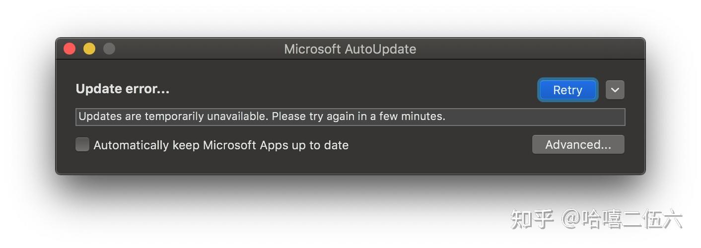 解决 macOS 中 Microsoft AutoUpdate 下载完更新后，一直停留在正在安装状态 - 知乎