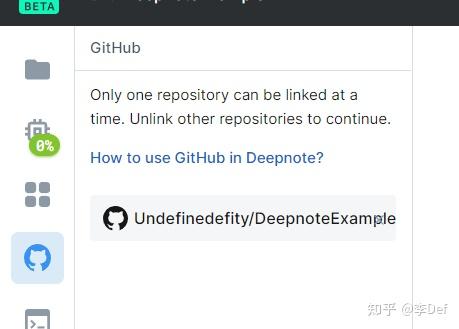 Deepnote中连接 (Link) GitHub - 知乎