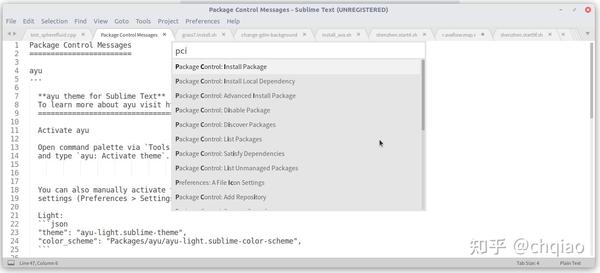 Sublime Text 3 中安装Package Control并配置 - 知乎