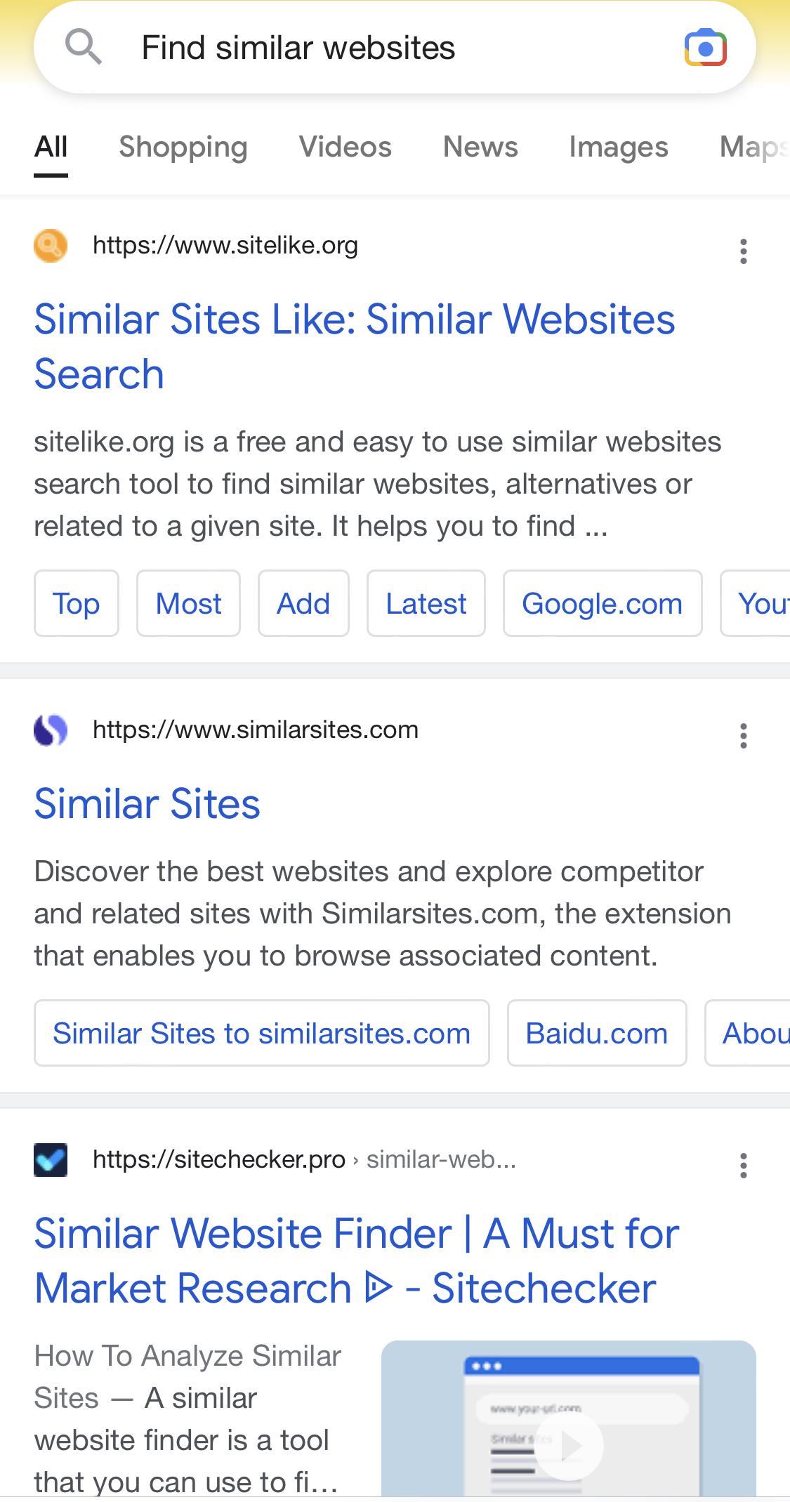 有没有可以根据一个网站找出另一个类似网站的网站？ - 知乎