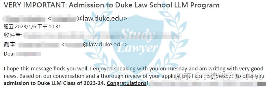 LSE、杜克LLM放榜，恭喜拿到offer的学律申请者 - 知乎