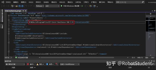 Realsense SDK 2.0 + win11 + vs2022 - 知乎
