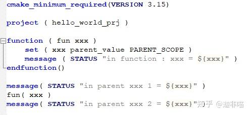 CMake从入门到精通（九）关于CMake set（PARENT_SCOPE） - 知乎