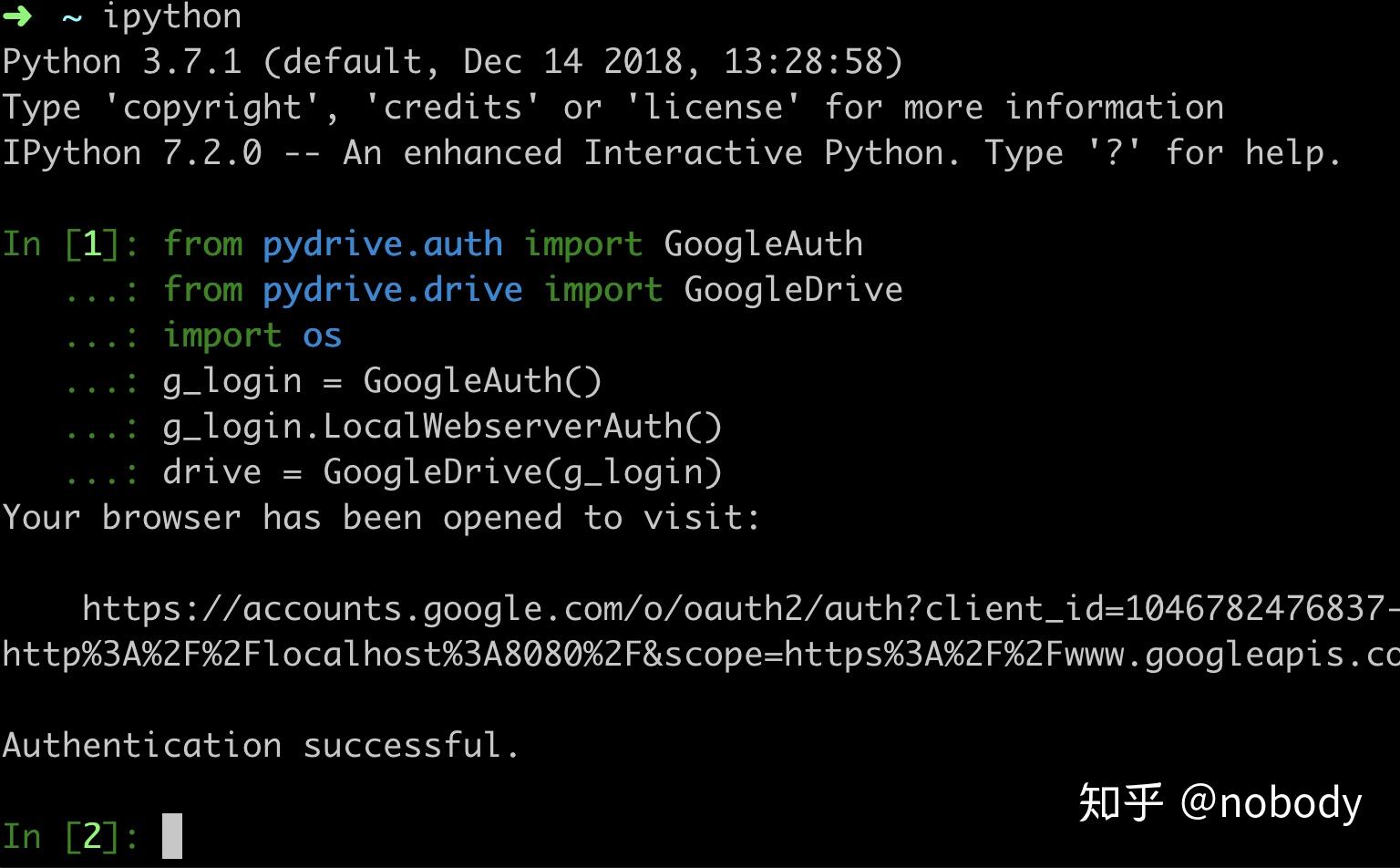 使用pydrive访问google drive - 知乎