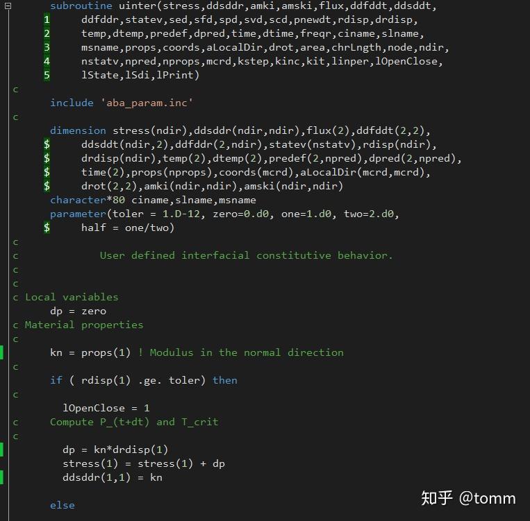 ABAQUS subroutine-Uinter入门案例 - 知乎
