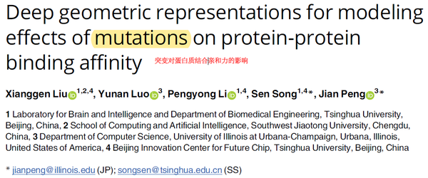 Deep geometric representations for modeling effects of mutations on protein-protein binding ...