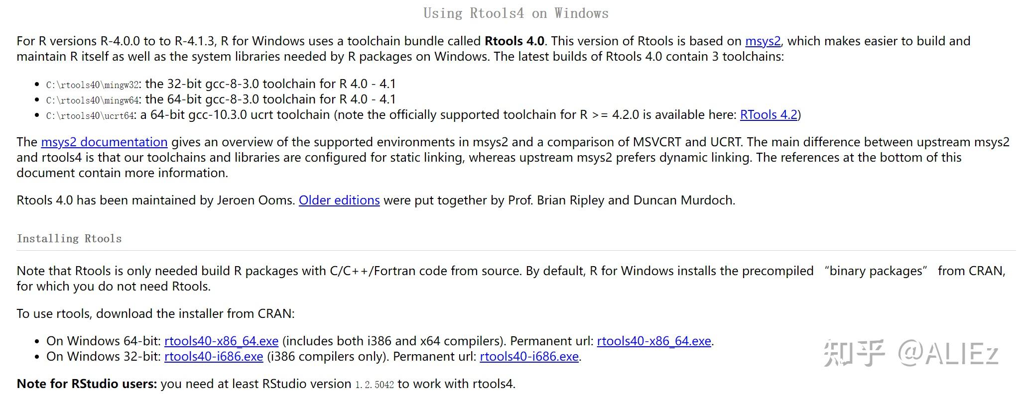 R、RStudio和Rtools安装教程 - 知乎