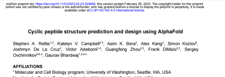 BioRxiv|利用AlphaFold进行环肽结构预测和设计-Baker课题组环肽新工作 - 知乎