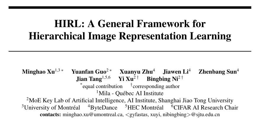 《HIRL》让SSL的性能更上一层楼！上交&字节&montreal提出分层图像表示学习的通用框架HIRL，提升多个自监督学习算法的性能！代码已 ...