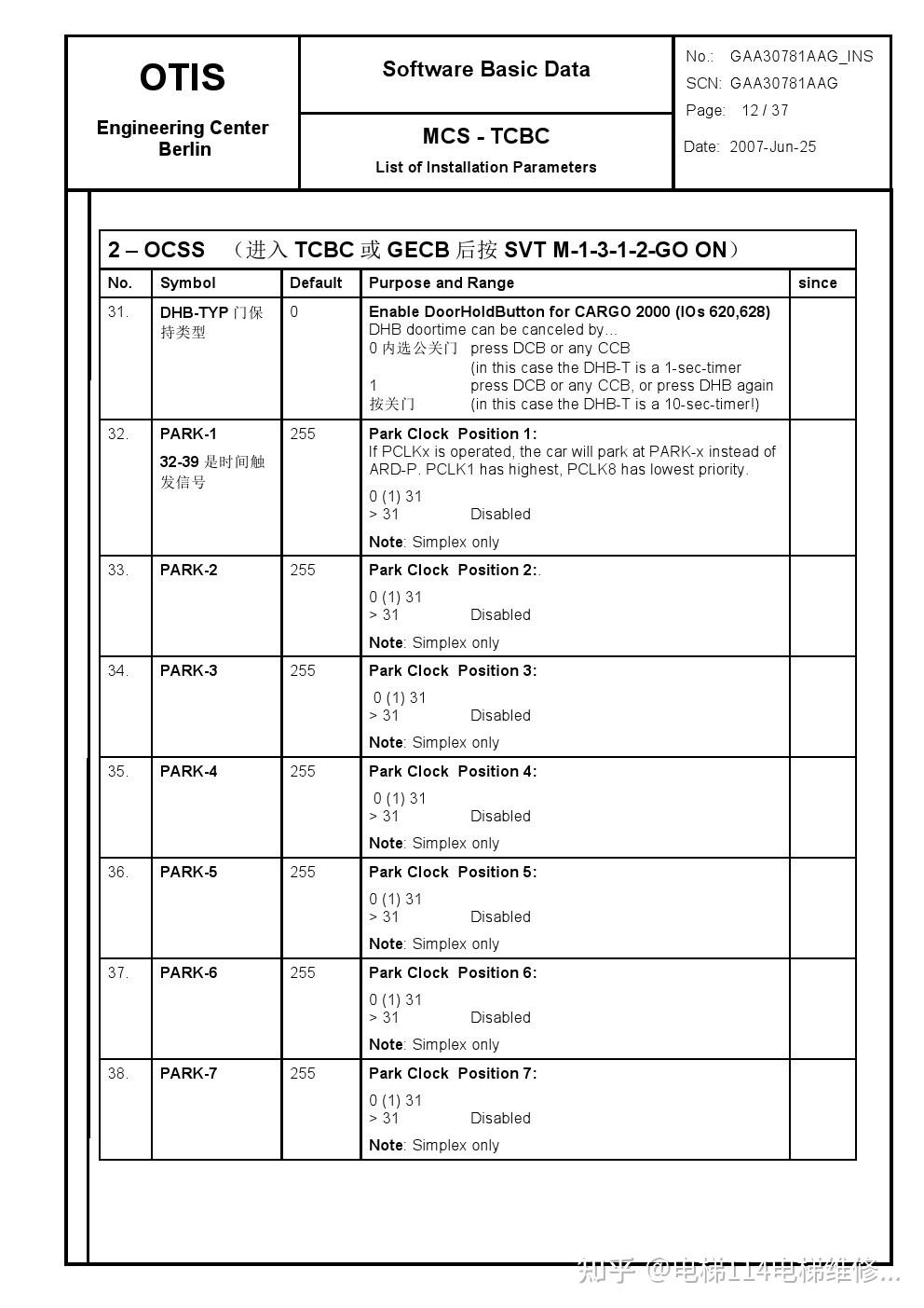 奥的斯TCBC或GECB板参数详解 - 知乎