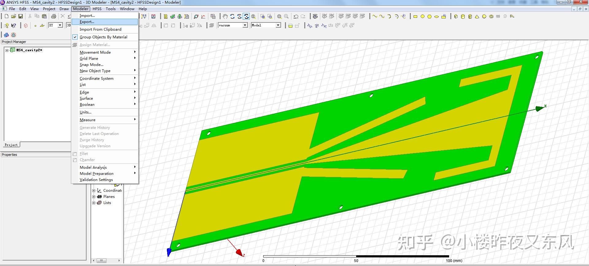 HFSS输出CAD图 - 知乎