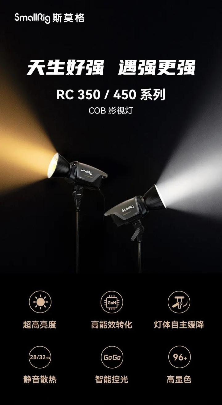 SmallRig斯莫格RC 350/450系列COB影视灯正式发布 - 知乎