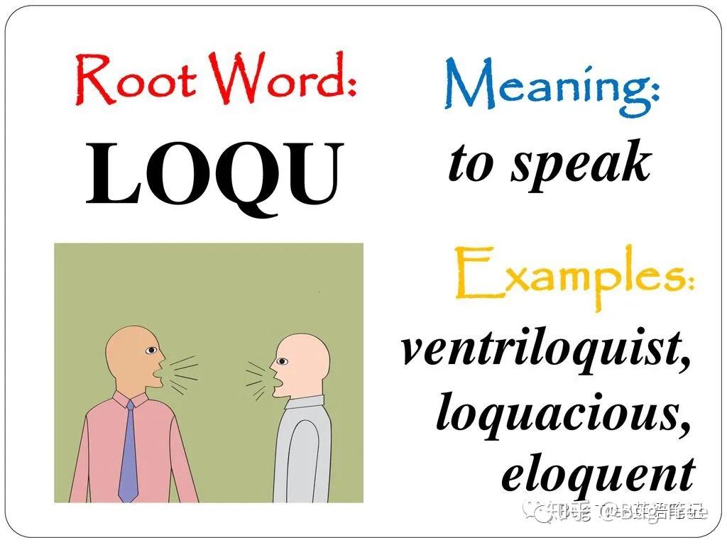 掌握表示"speak"的词根: loqu-, lect-, log-, phras- & dict- - 知乎